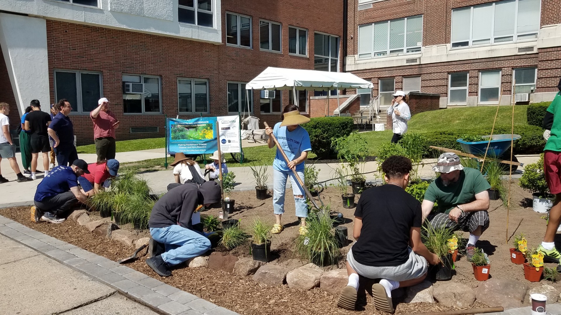 Community Rain Garden Installed Successfully in Hackensack - NNJCF